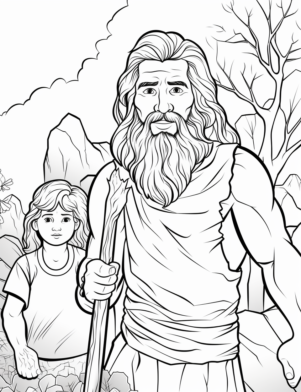 Color Craftables | Coloring Pages | Prehistoric & Cavemen - Cavemen