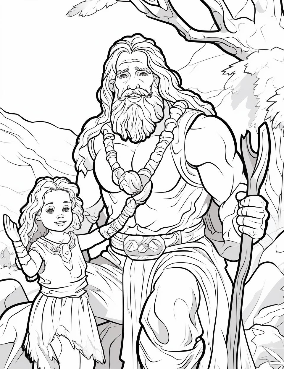 Color Craftables | Coloring Pages | Prehistoric & Cavemen - Cavemen