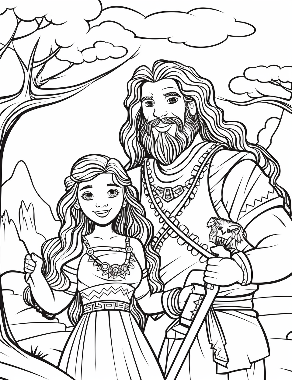 Color Craftables | Coloring Pages | Prehistoric & Cavemen - Cavemen