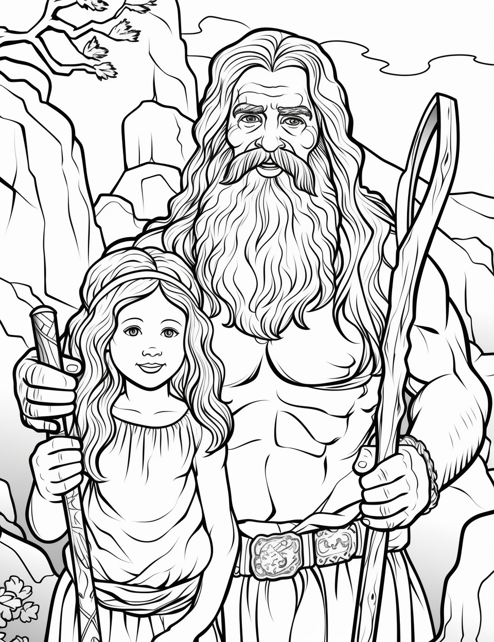 Color Craftables | Coloring Pages | Prehistoric & Cavemen - Cavemen