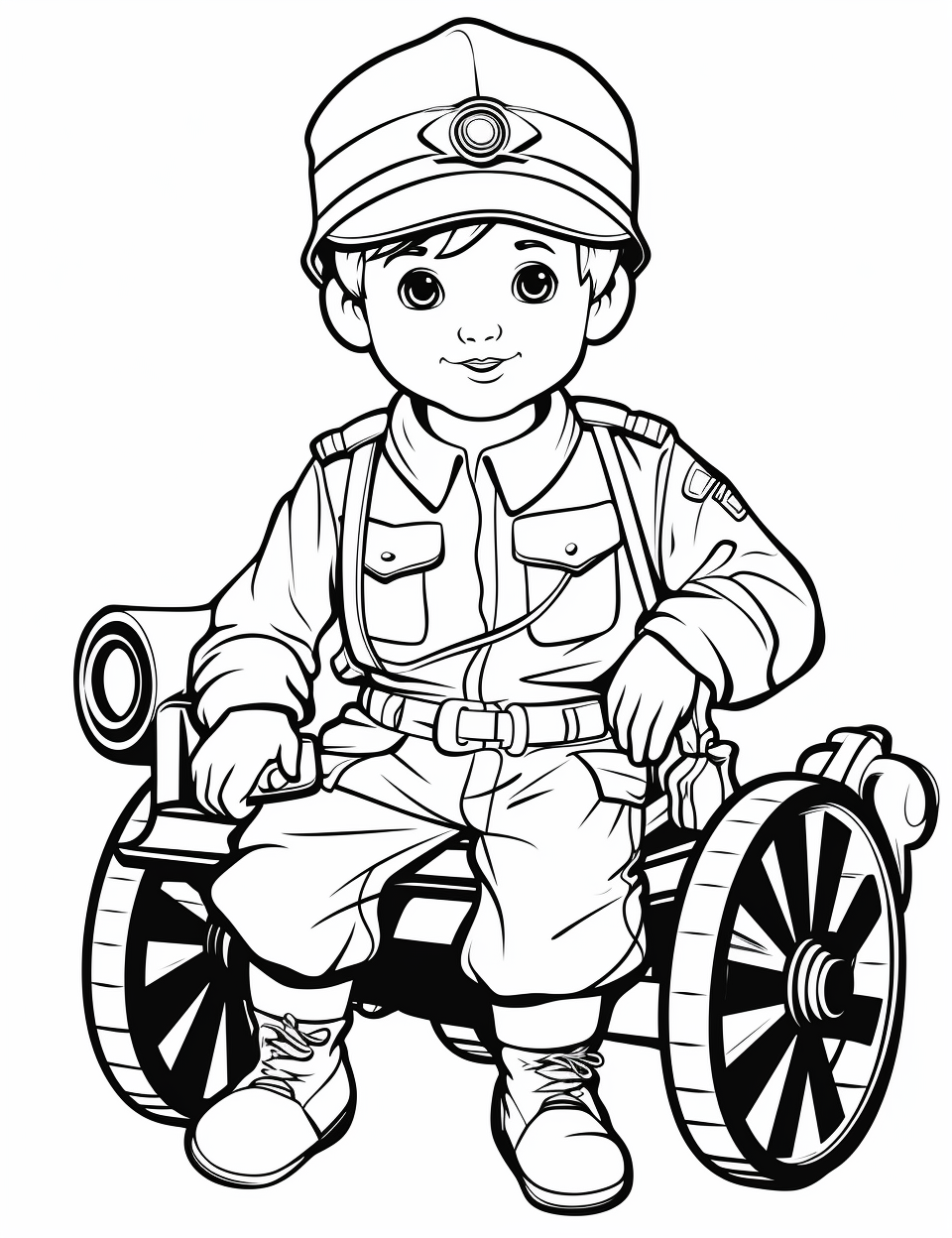 Color Craftables | Coloring Pages | Military & War - Soldiers - Artillery