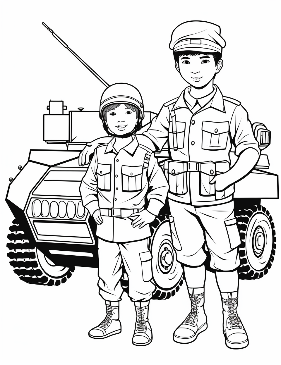 Color Craftables | Coloring Pages | Military & War - Soldiers - Artillery