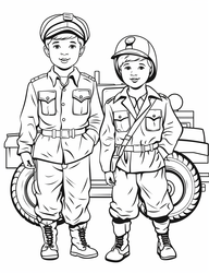 Color Craftables | Coloring Pages | Military & War - Soldiers - Artillery