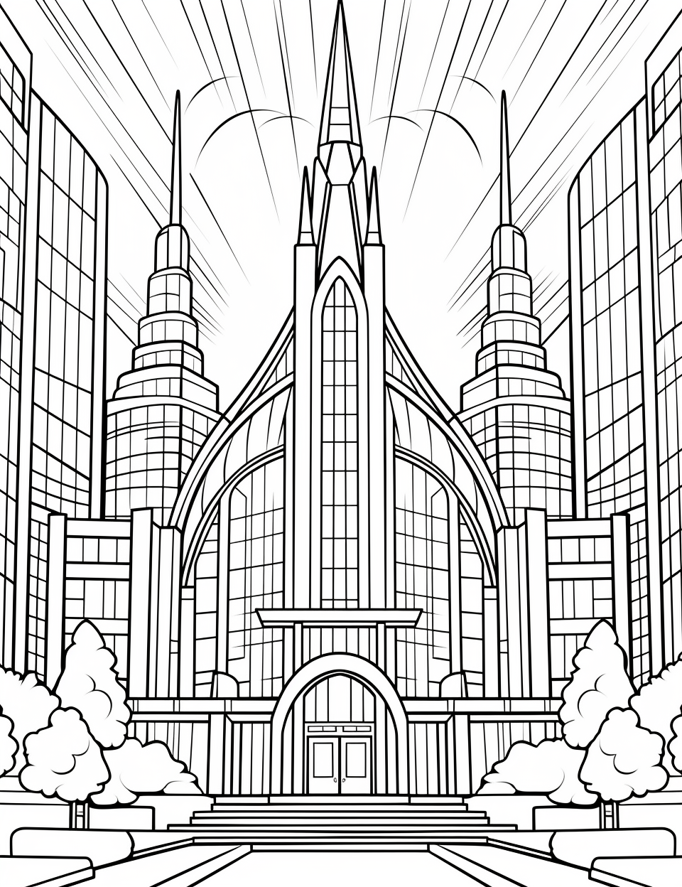 Color Craftables | Coloring Pages | Buildings & Architecture - Modern ...