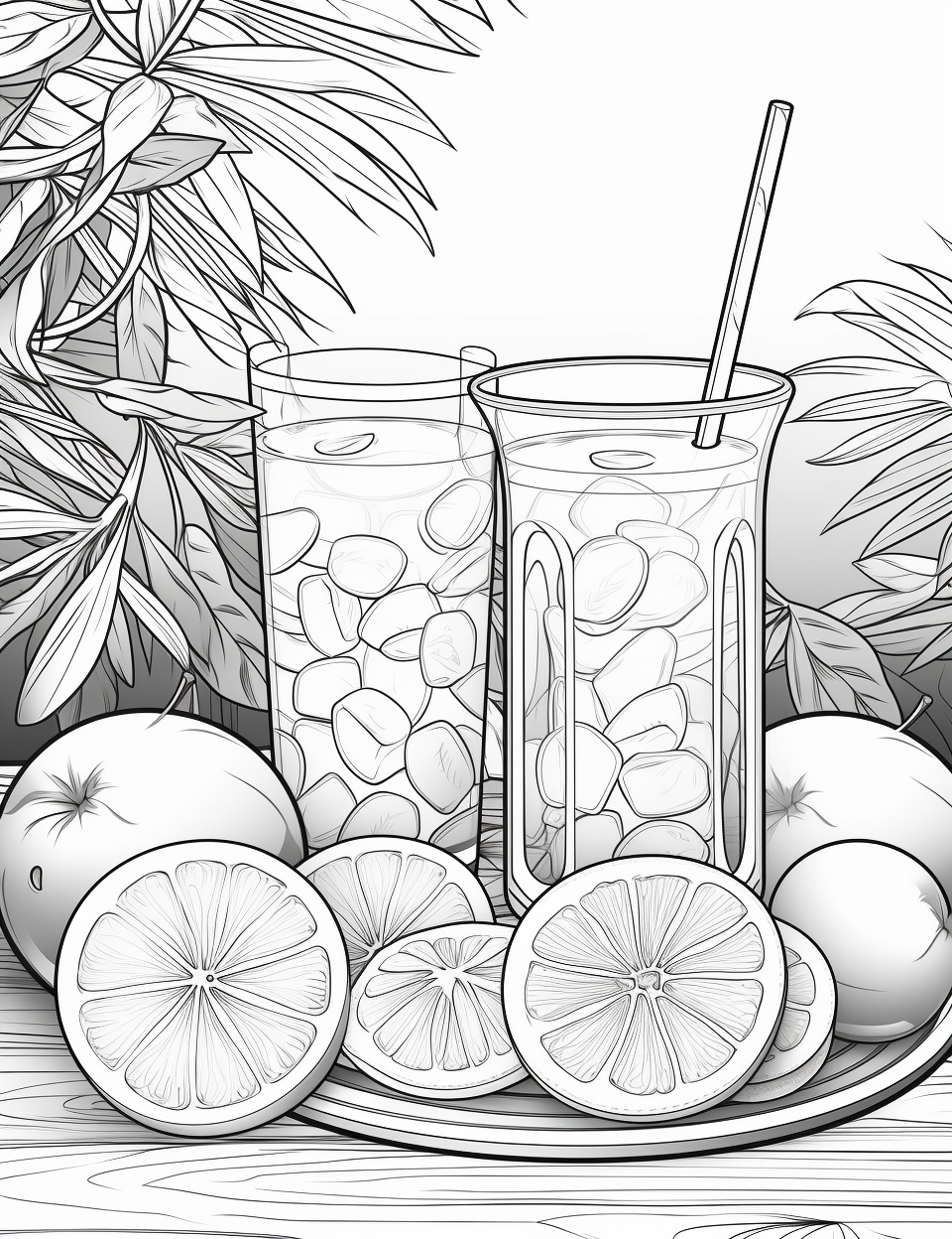 Color Craftables | Coloring Pages | Food & Beverage - Drinks - Cocktails