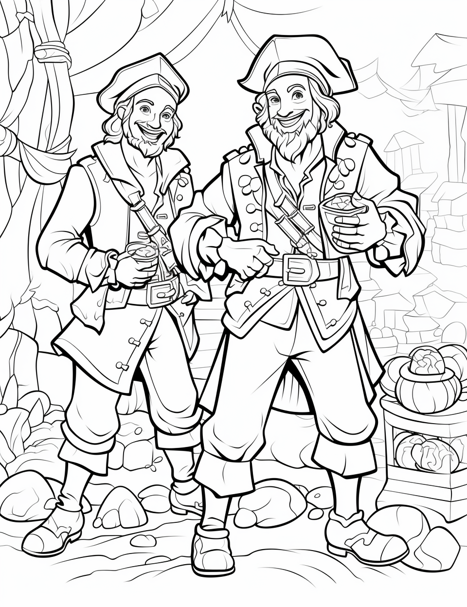 Color Craftables | Coloring Pages | Pirates & Treasure - Pirate Life ...