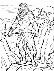 Color Craftables | Coloring Pages | Prehistoric & Cavemen - Landscapes ...