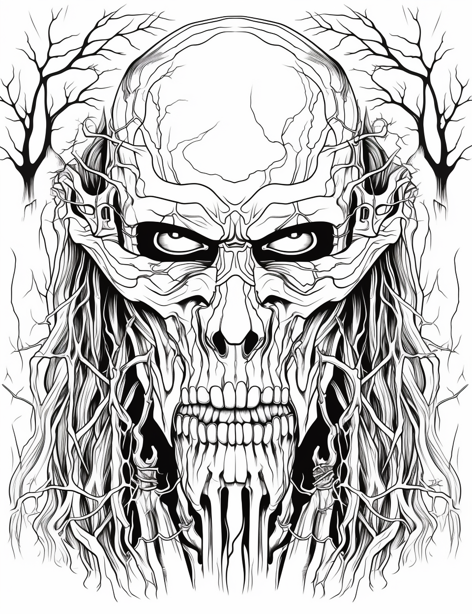 Color Craftables | Coloring Pages | Horror & Gothic - Haunted - Cursed ...