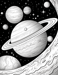 Color Craftables | Coloring Pages | Nature - Celestial Bodies - Nebulae
