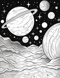 Color Craftables | Coloring Pages | Nature - Celestial Bodies - Nebulae