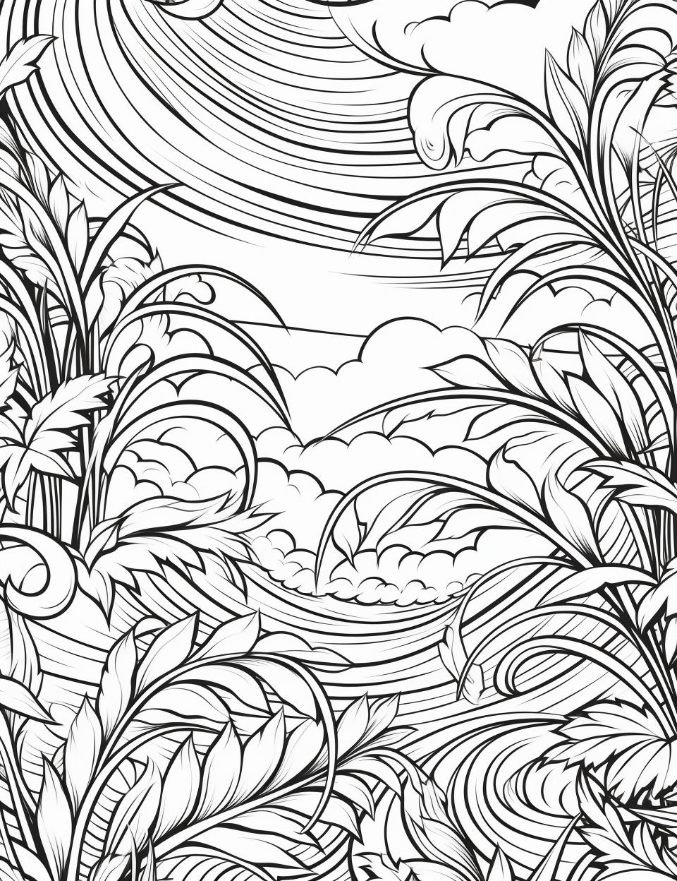 Color Craftables | Coloring Pages | Nature - Weather Phenomena - Hurricanes