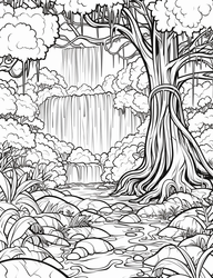 Color Craftables | Coloring Pages | Prehistoric & Cavemen - Landscapes ...