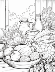 Color Craftables | Coloring Pages | Food & Beverage - Cooking Scenes ...