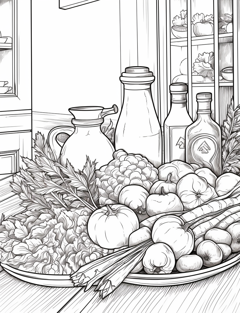 Color Craftables | Coloring Pages | Food & Beverage - Cooking Scenes ...