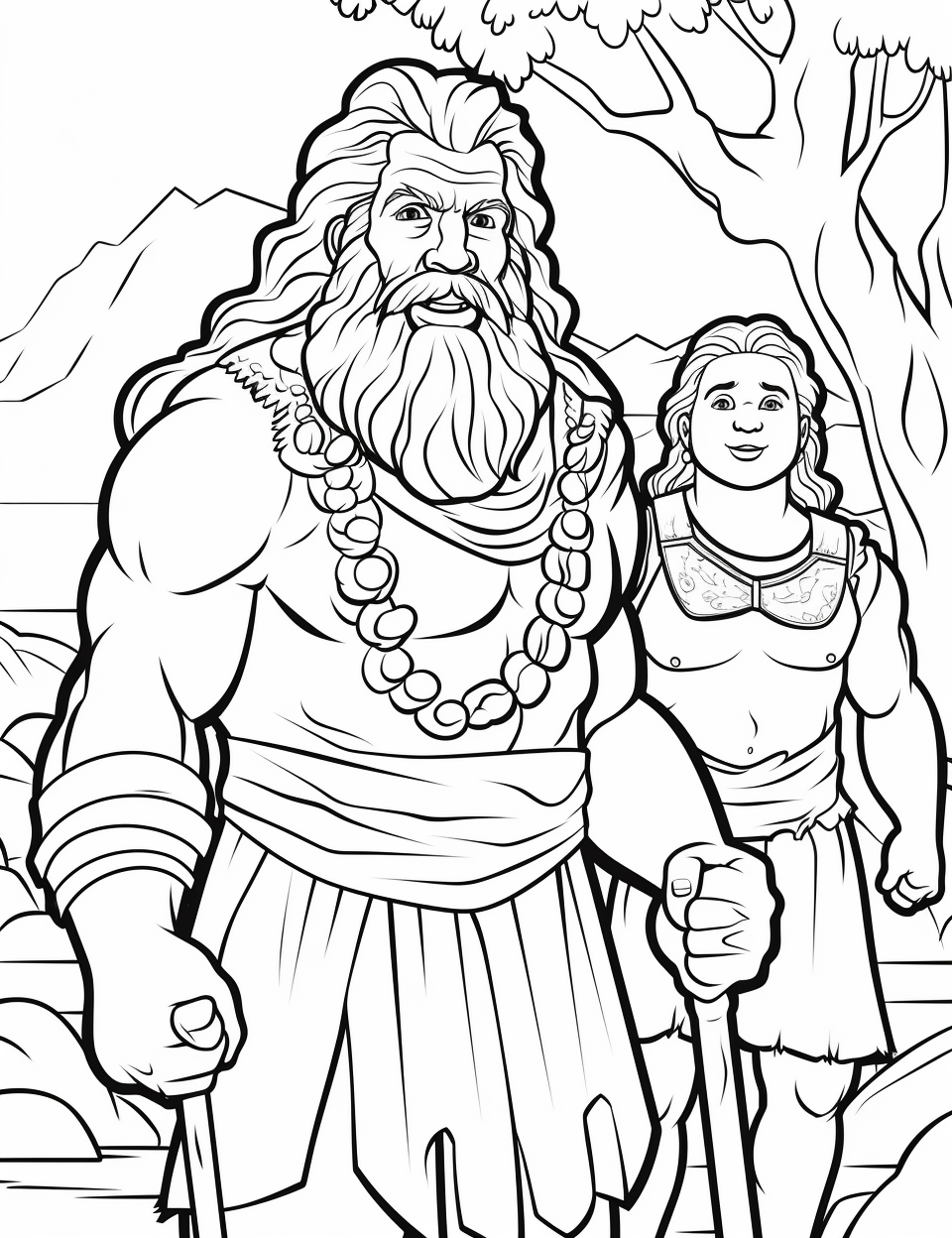 Color Craftables | Coloring Pages | Prehistoric & Cavemen - Cavemen