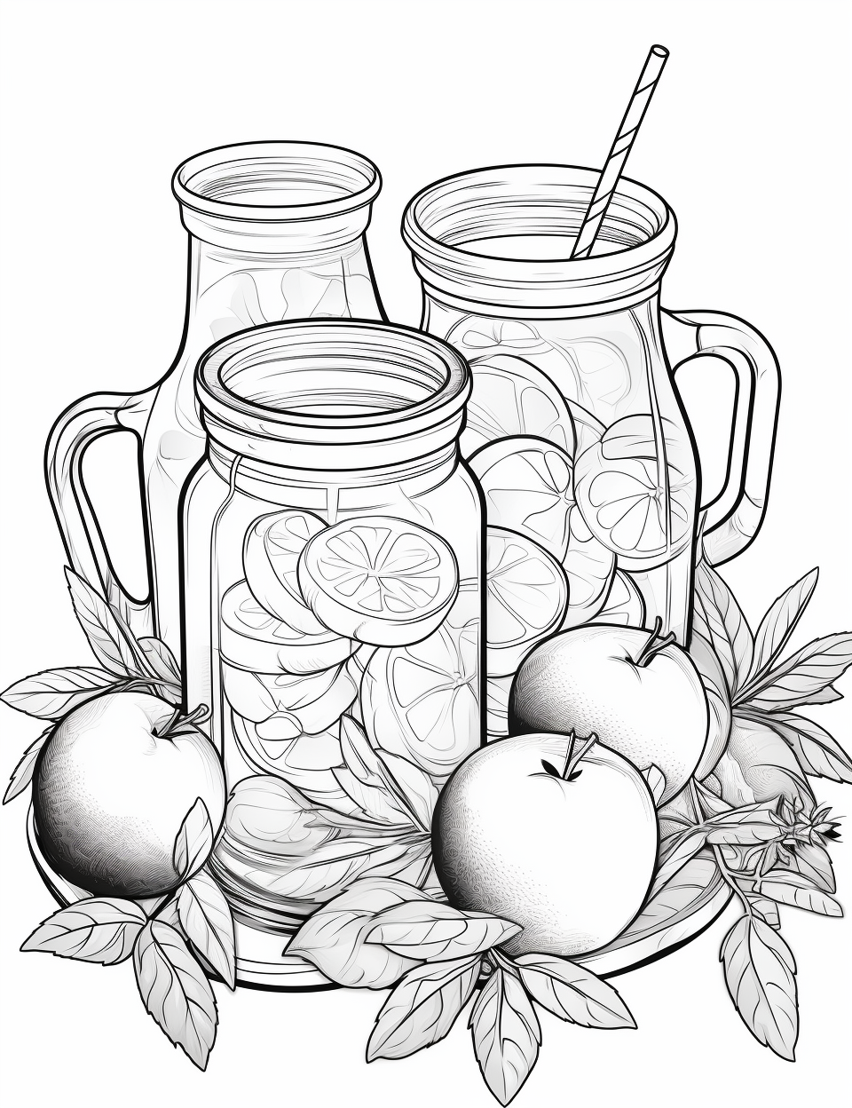 Color Craftables | Coloring Pages | Food & Beverage - Drinks - Juice