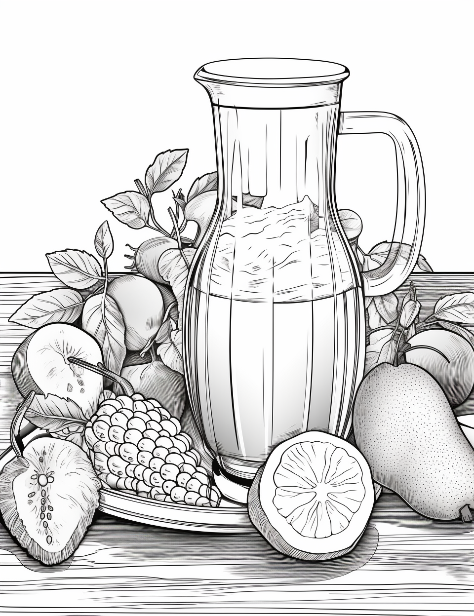 Color Craftables | Coloring Pages | Food & Beverage - Drinks - Juice