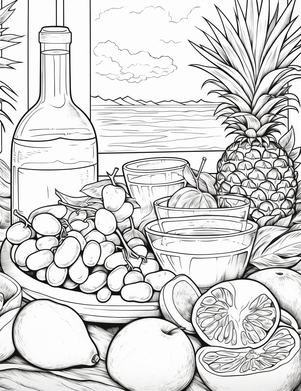 Color Craftables | Coloring Pages | Food & Beverage - Drinks - Juice