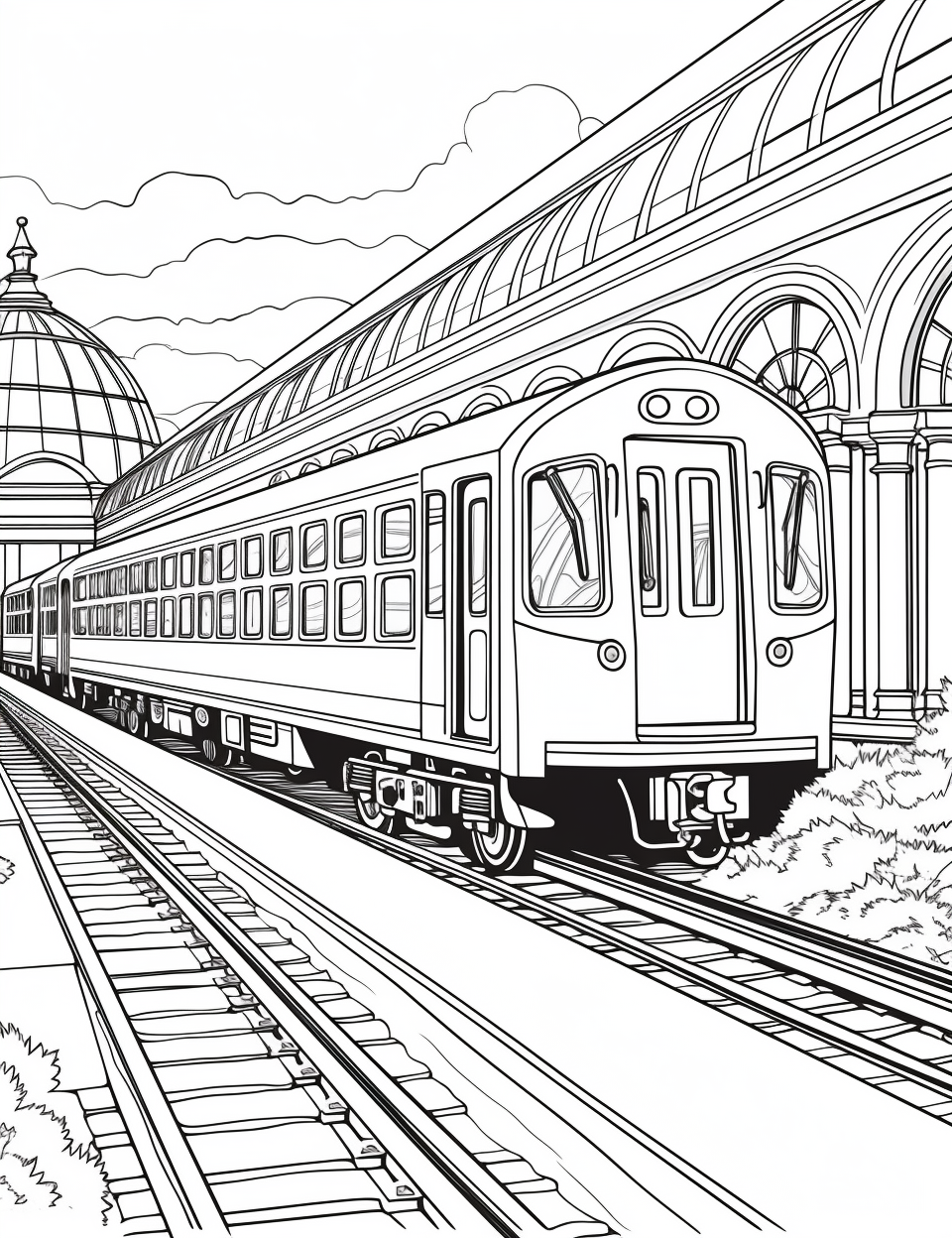 Color Craftables | Coloring Pages | Nature - Built Environment - Train ...