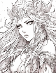 Color Craftables | Coloring Pages | Anime & Manga - Fantasy - Dark Magic