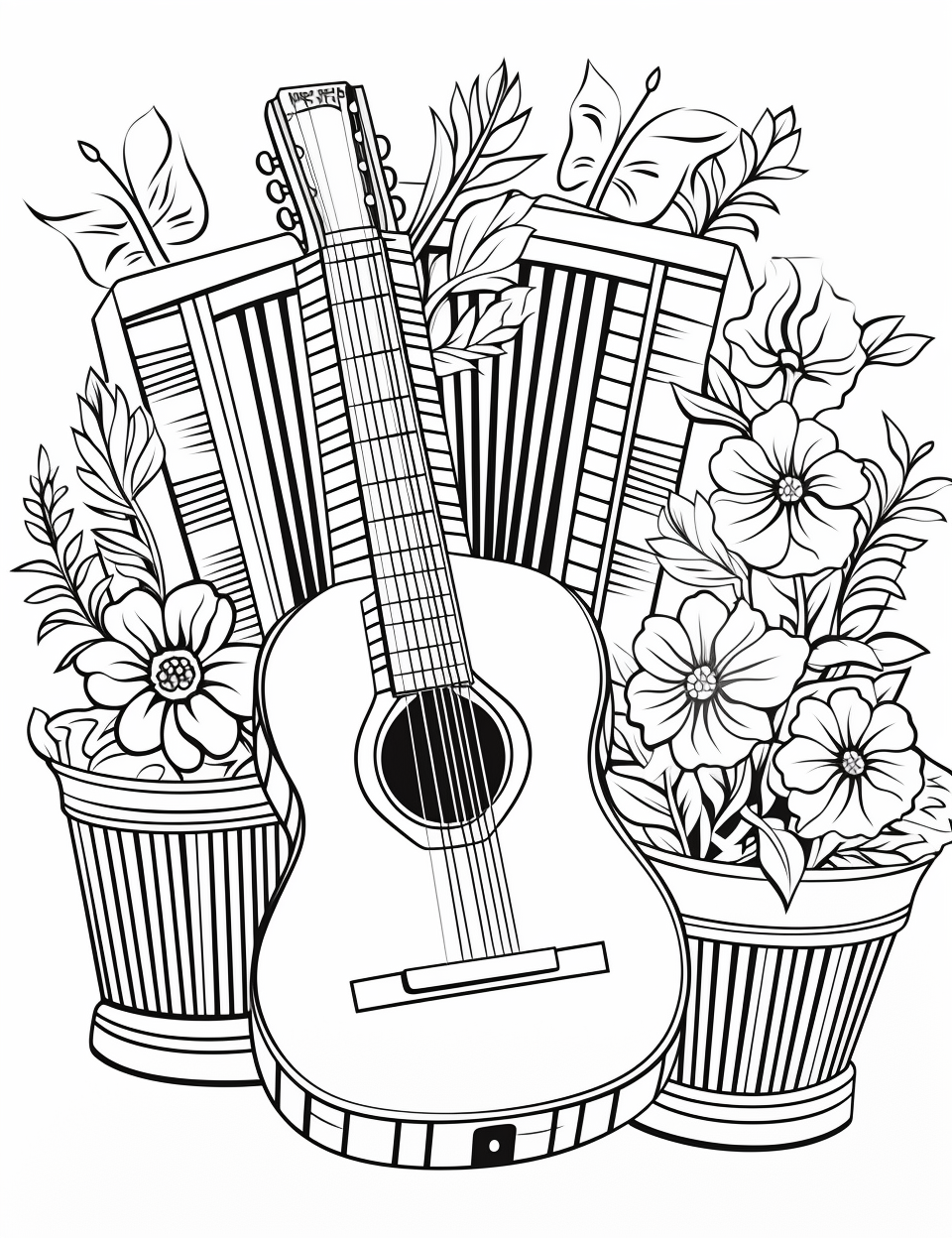 Color Craftables | Coloring Pages | Objects - Musical Instruments
