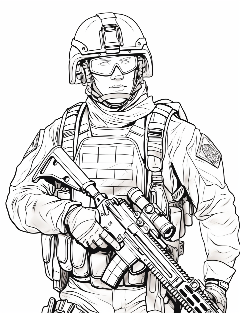 Color Craftables | Coloring Pages | Military & War - Soldiers - Uniforms