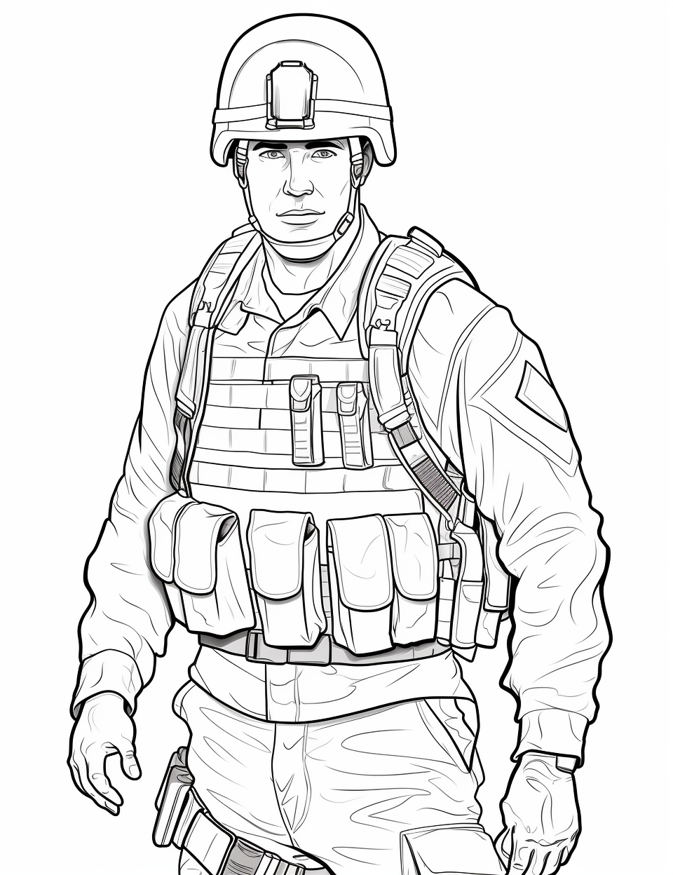 Color Craftables | Coloring Pages | Military & War - Soldiers - Uniforms