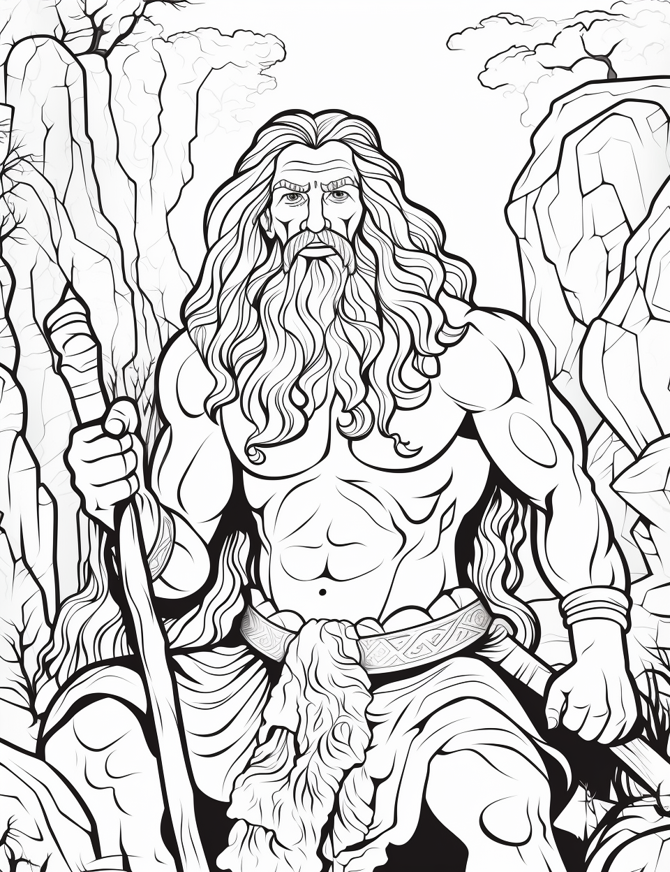 Color Craftables | Coloring Pages | Prehistoric & Cavemen - Cavemen