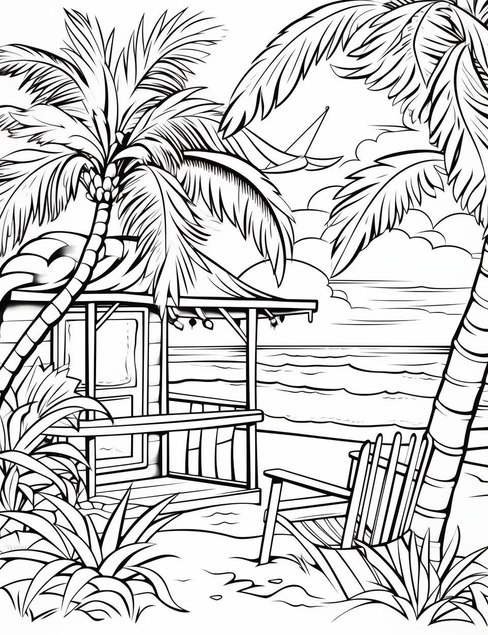 Color Craftables | Coloring Pages | Seasons - Summer - Sun and Beach