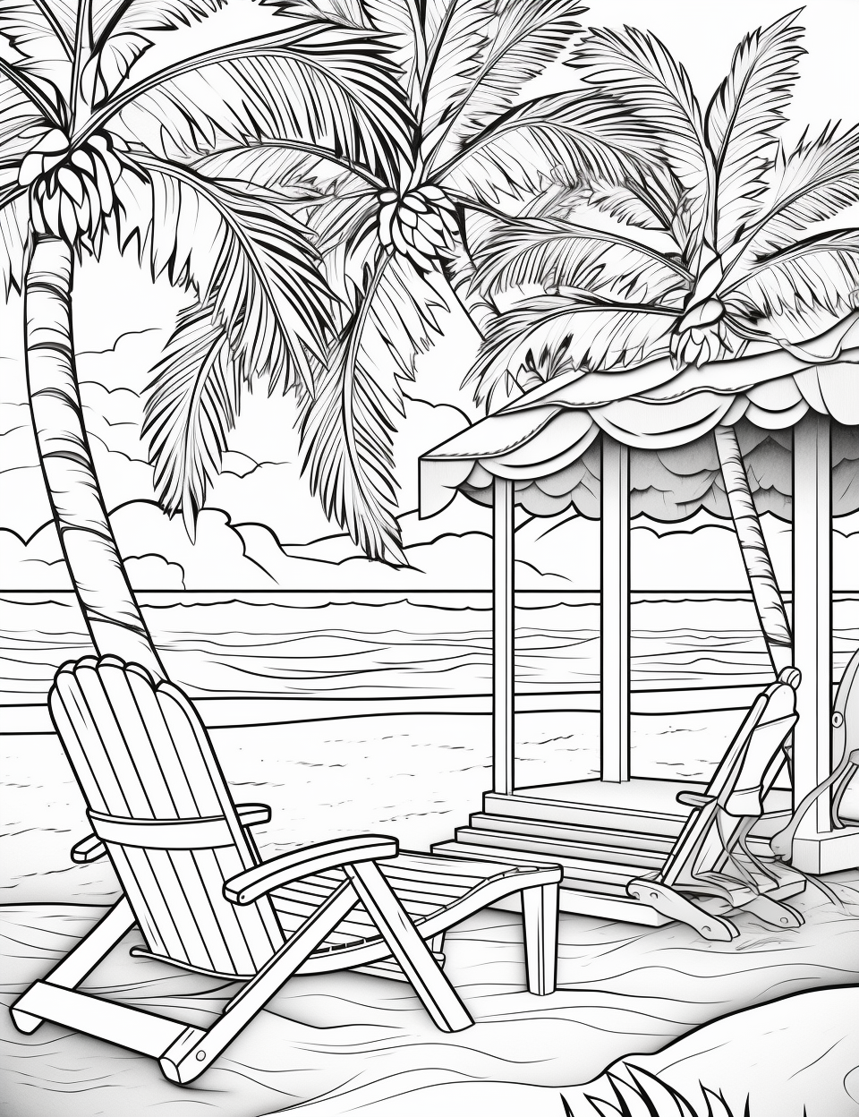 Color Craftables | Coloring Pages | Seasons - Summer - Sun and Beach