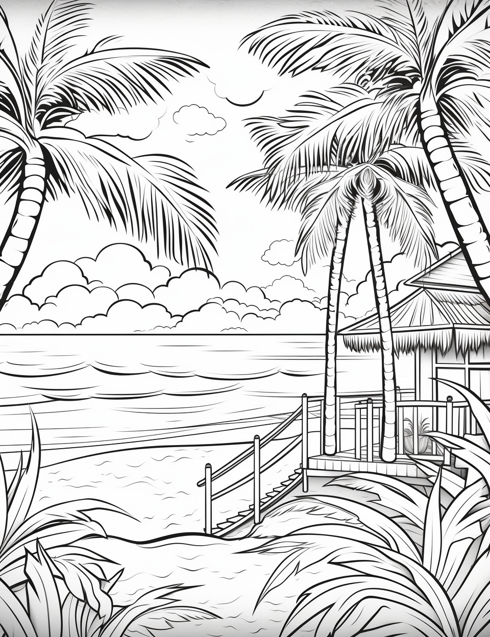 Color Craftables | Coloring Pages | Seasons - Summer - Sun and Beach