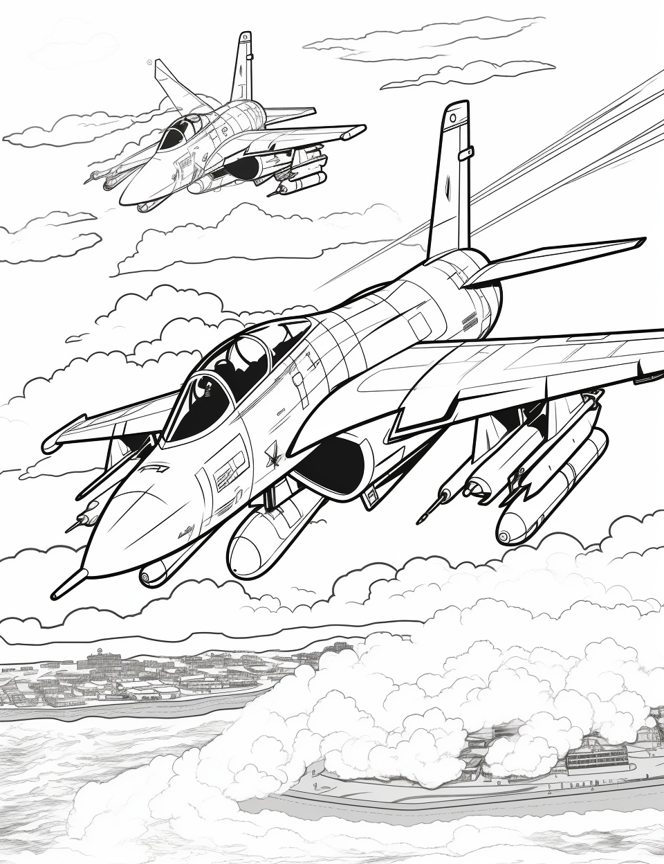 Color Craftables | Coloring Pages | Military & War - Strategies - Air ...