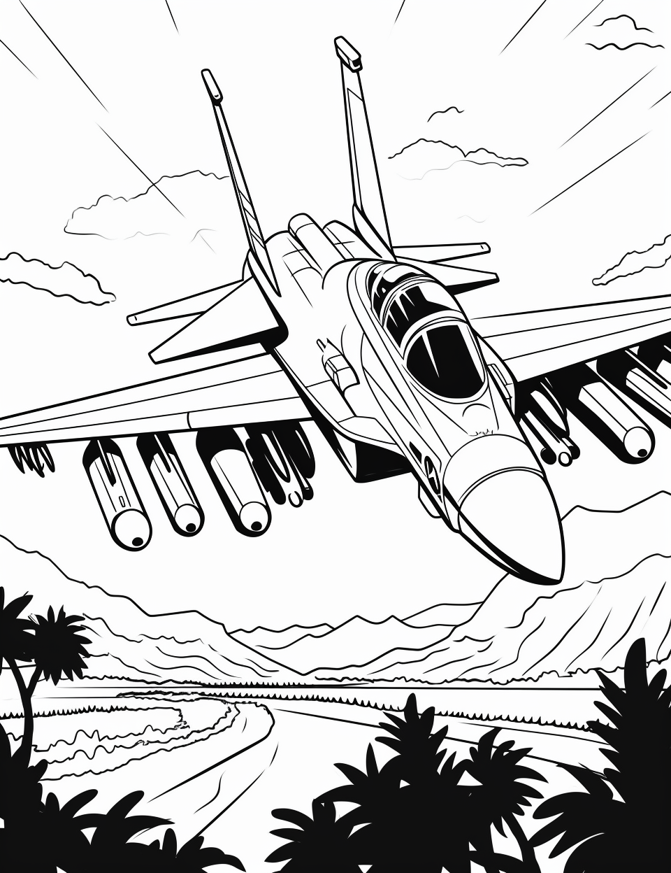 Color Craftables | Coloring Pages | Military & War - Strategies - Air ...