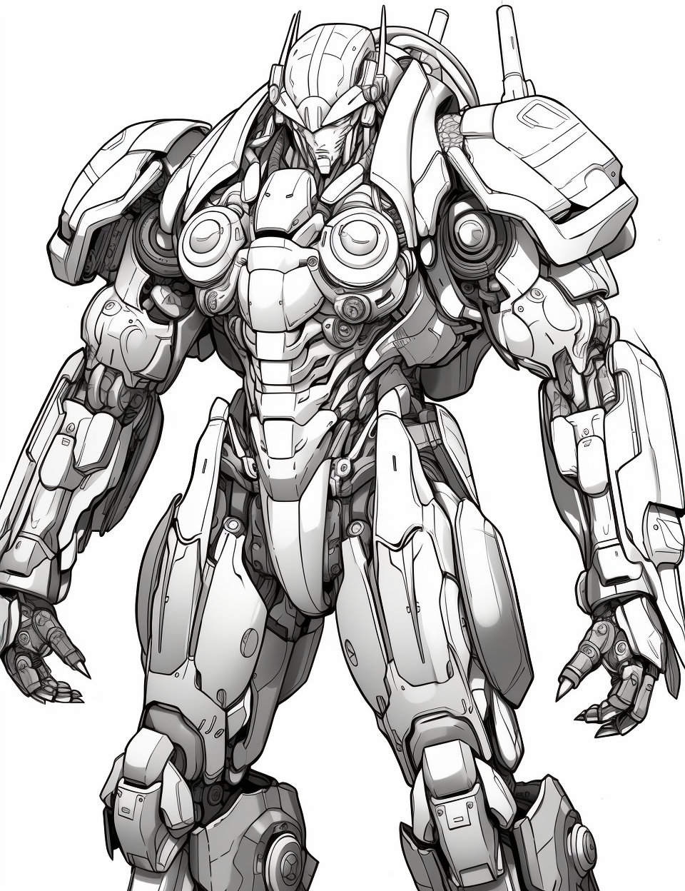 Color Craftables | Coloring Pages | Anime & Manga - Mecha - Futuristic Wars