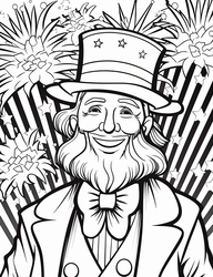Color Craftables | Coloring Pages | Holiday - 4th of July - Uncle Sam