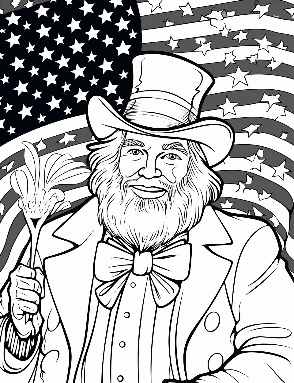 Color Craftables | Coloring Pages | Holiday - 4th of July - Uncle Sam