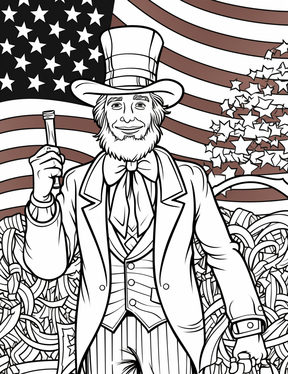 Color Craftables | Coloring Pages | Holiday - 4th of July - Uncle Sam
