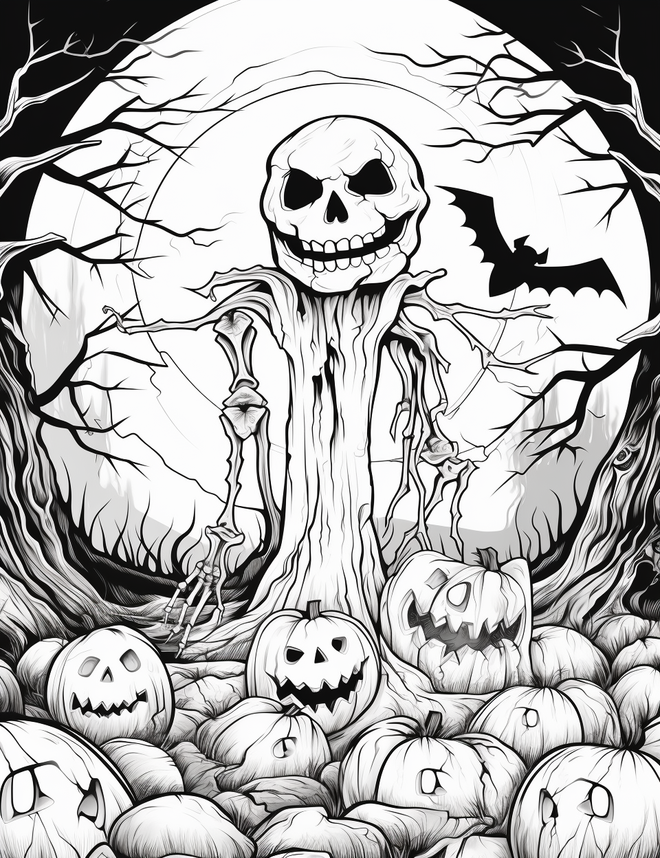 Color Craftables | Coloring Pages | Holiday - Halloween - Full Moon