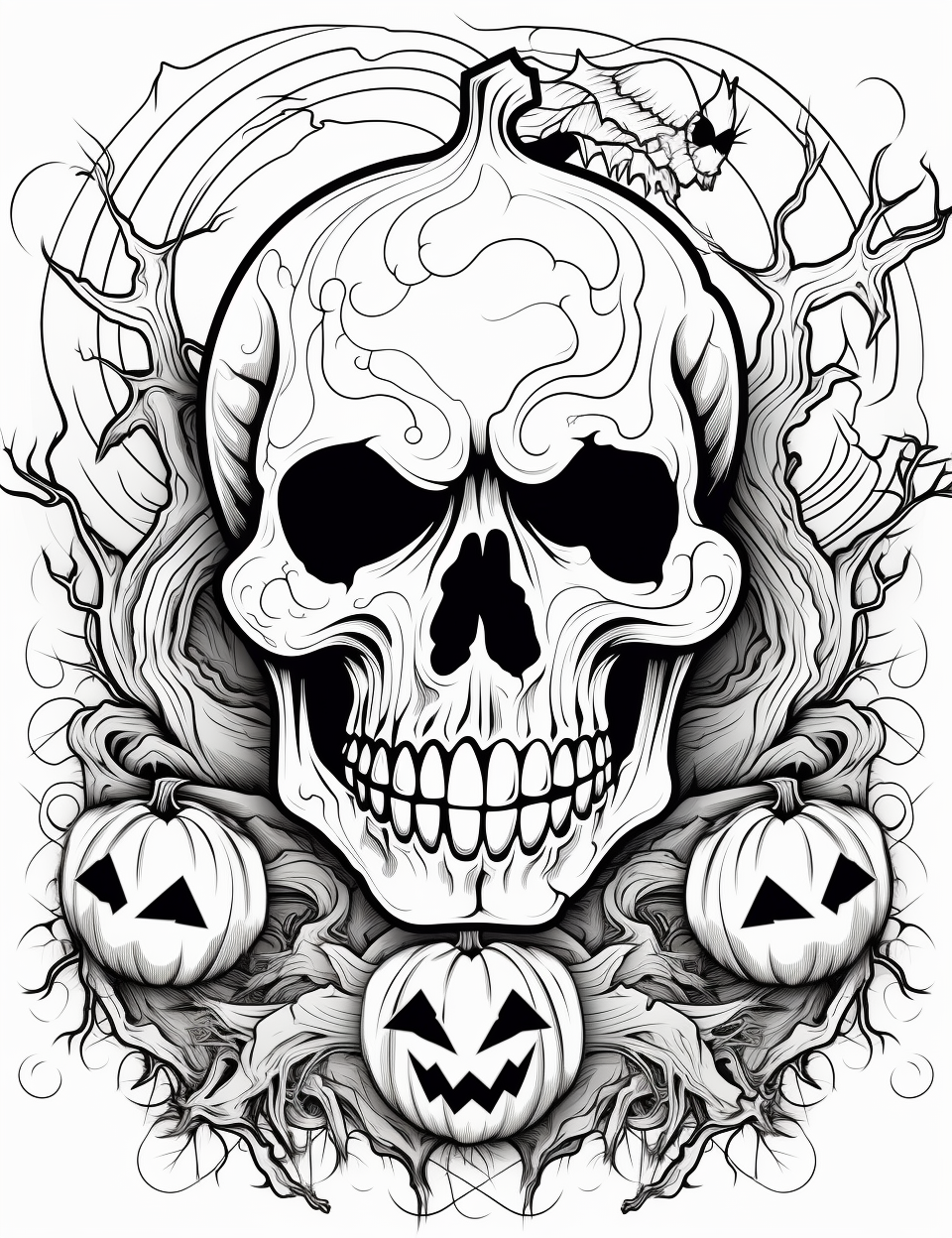 Color Craftables | Coloring Pages | Holiday - Halloween - Full Moon