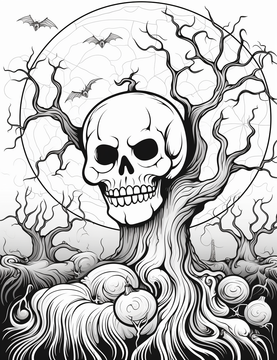 Color Craftables | Coloring Pages | Holiday - Halloween - Full Moon