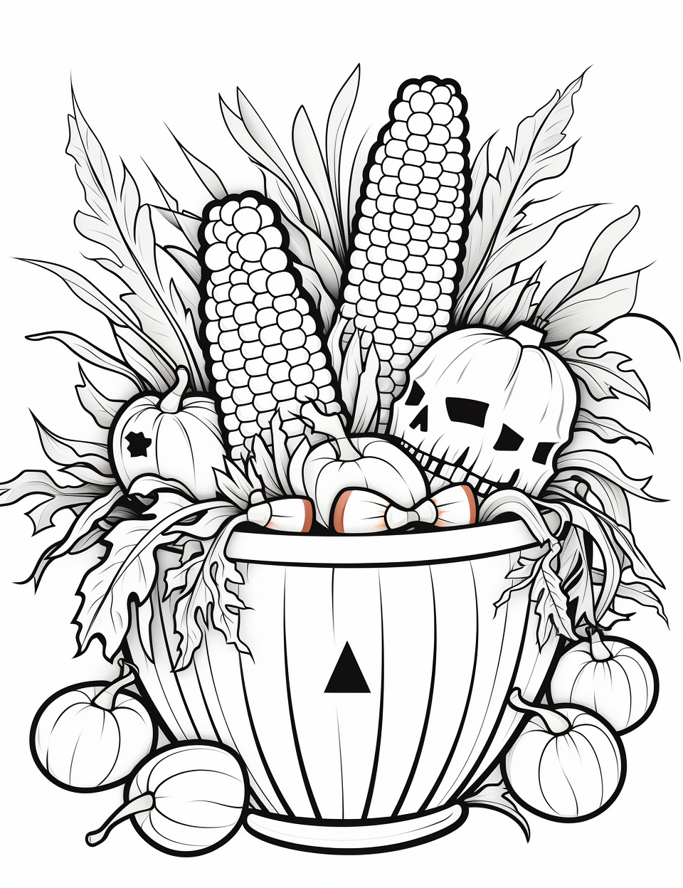 Color Craftables | Coloring Pages | Holiday - Halloween - Candy Corn