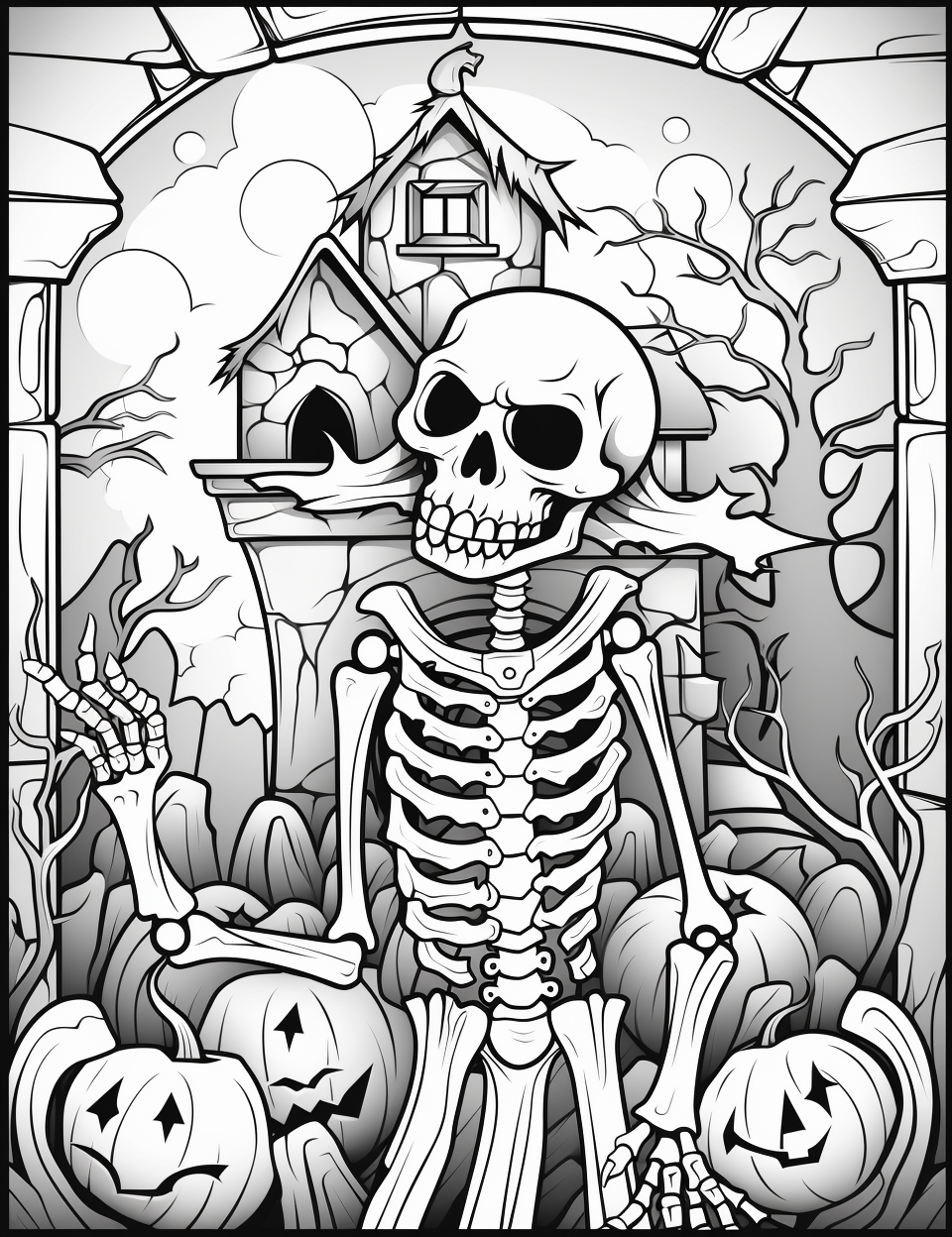 Color Craftables | Coloring Pages | Holiday - Halloween - Skeletons