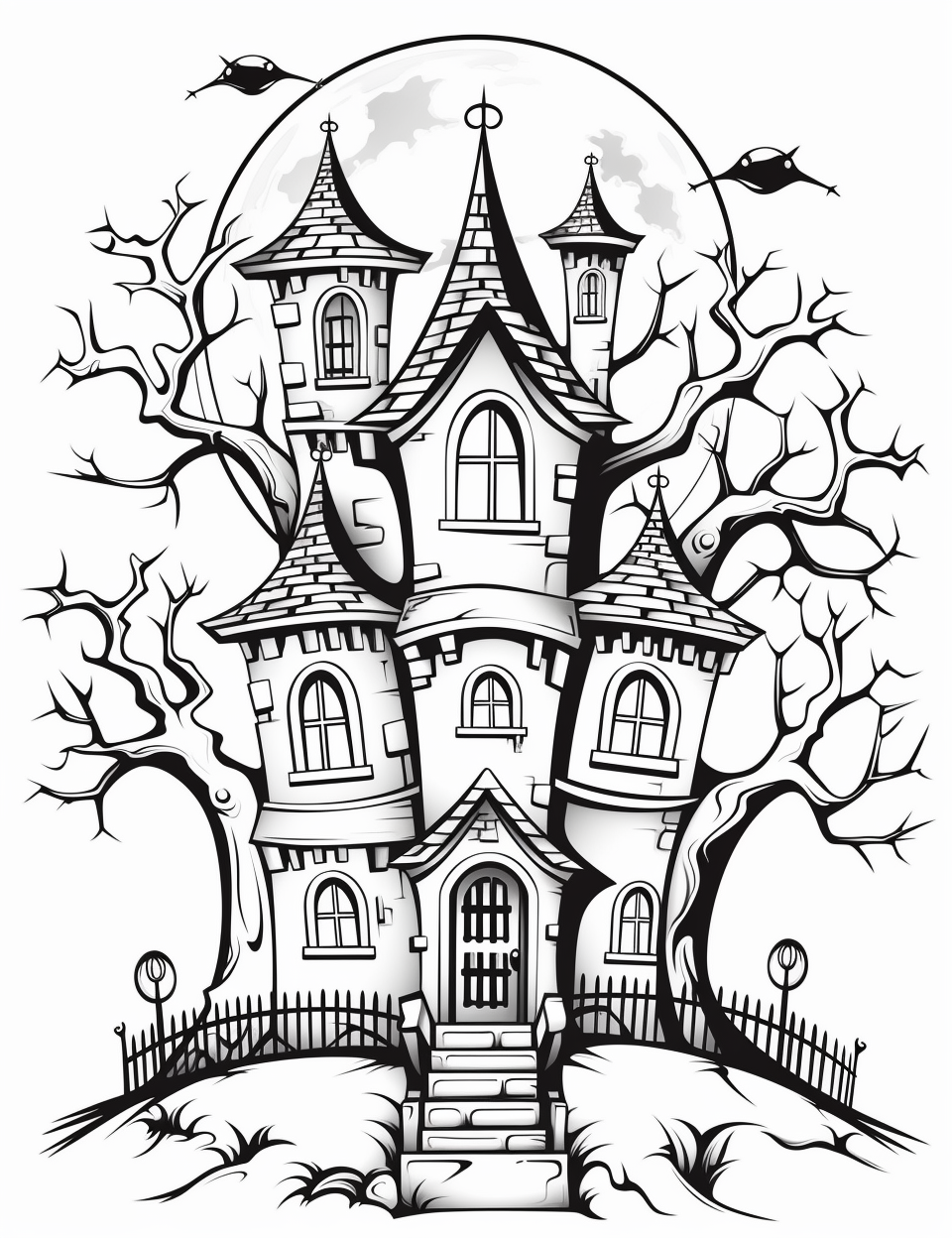 Color Craftables | Coloring Pages | Holiday - Halloween - Full Moon