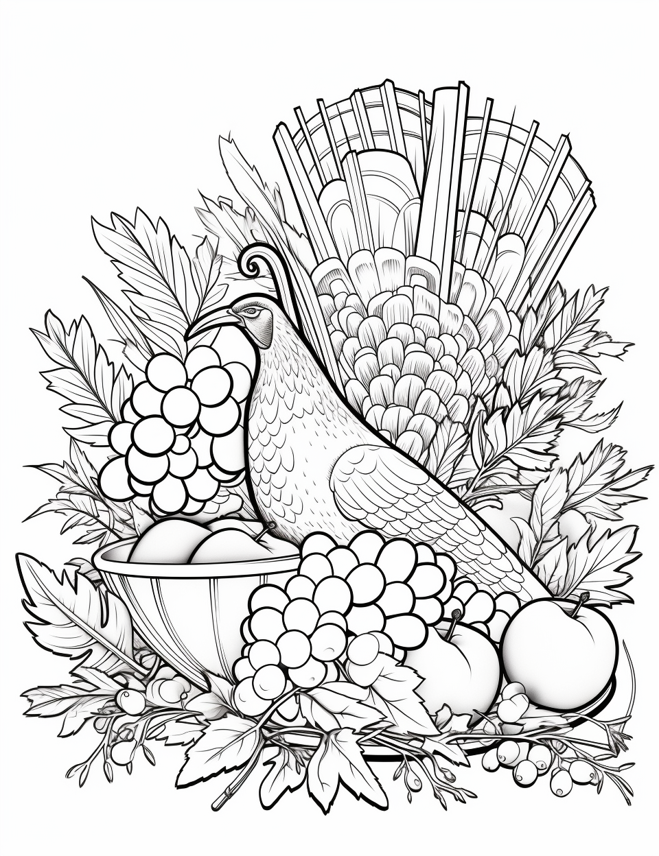 Color Craftables | Coloring Pages | Holiday - Thanksgiving - Family Dinner