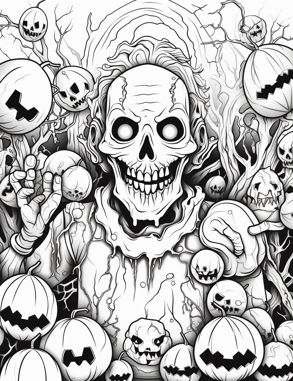 Color Craftables | Coloring Pages | Holiday - Halloween - Zombies