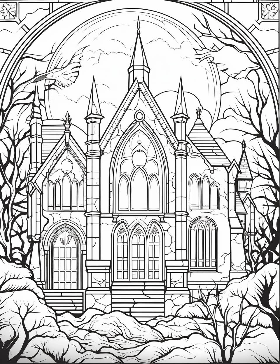 Color Craftables | Coloring Pages | Holiday - Halloween - Full Moon