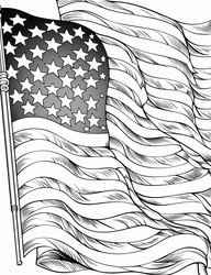 Color Craftables | Coloring Pages | Holiday - 4th of July - American Flag