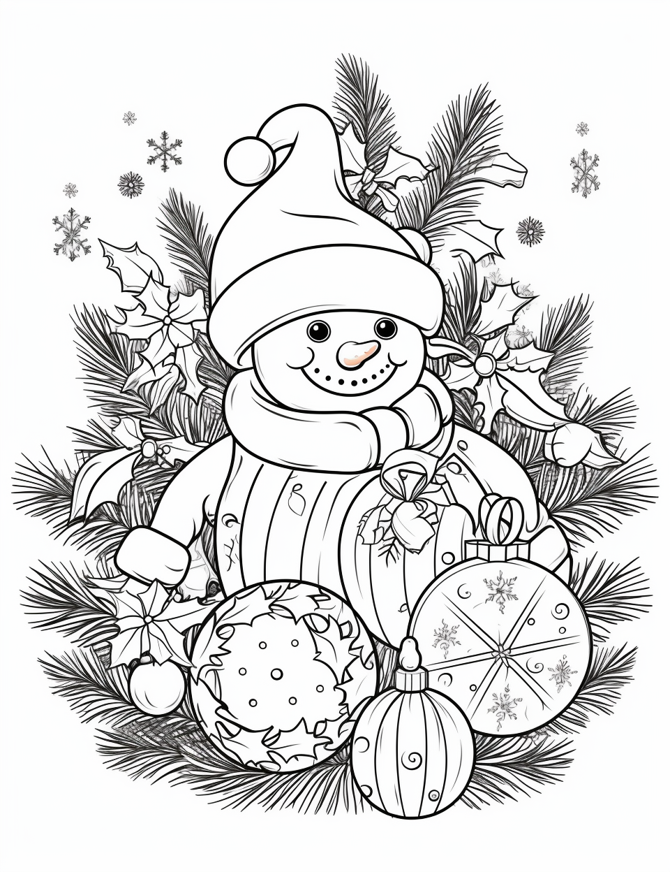 Color Craftables | Coloring Pages | Seasons - Winter - Snowman