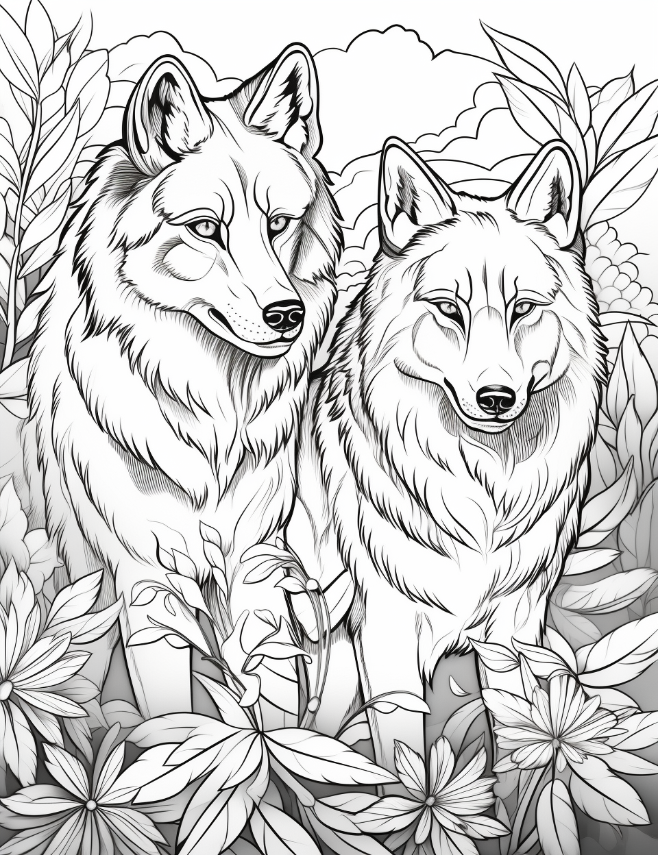 Color Craftables | Coloring Pages | Animal - Wild - Wolves