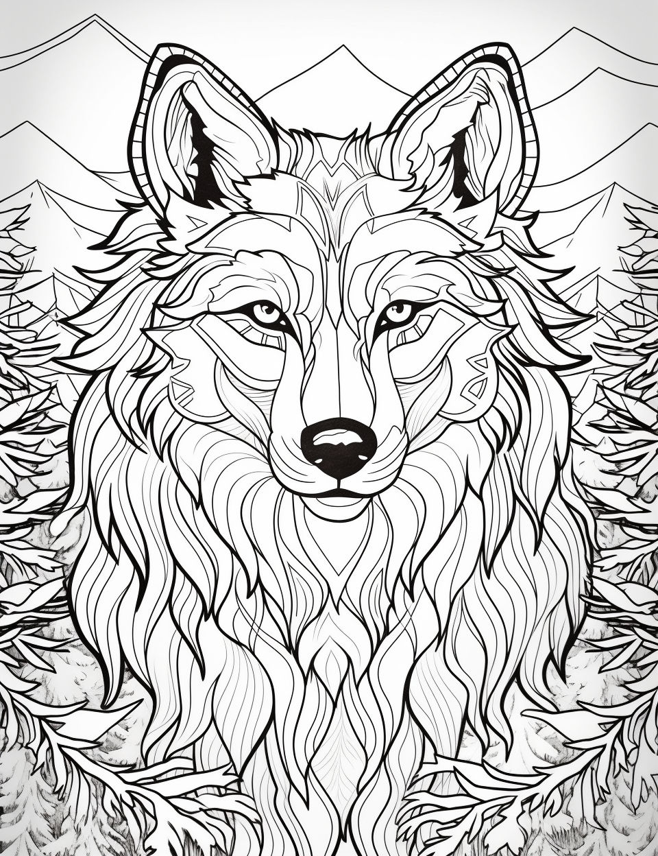 Color Craftables | Coloring Pages | Animal - Wild - Wolves